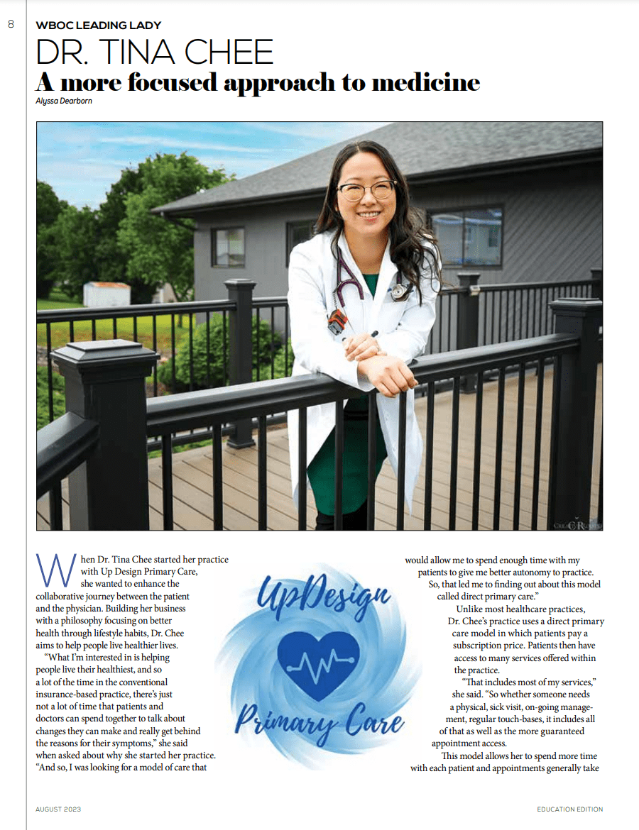 Dr Tina Chee featured in Syracuse Women’s Magazine as WBOC Leading Lady ...
